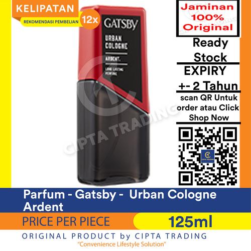 Promo Cologne - Gatsby - Urban Cologne ardent 125ml (each) - 96 pcs ...