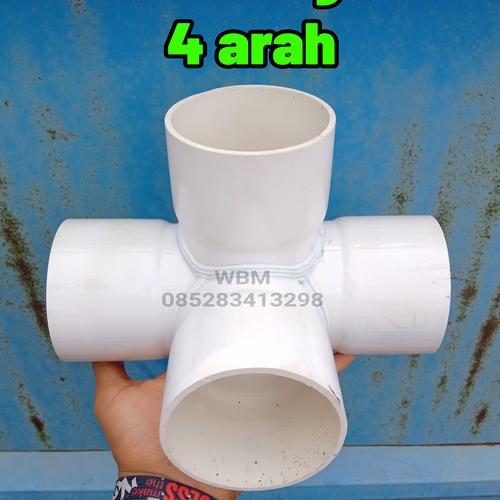 Jual fitting pvc 4 way arah 4 inchi elbow 4 arah cross - Kab. Subang ...