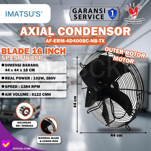Jual Axial Fan 16 Inch 380V Fan Condensor Fan Chiller Kipas Condenser ...
