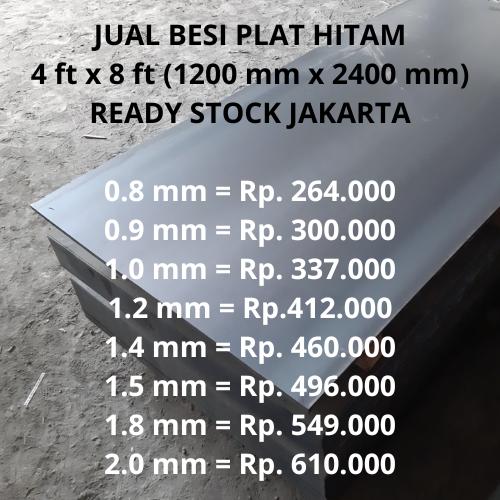 Jual Besi Plat Hitam 4 feet x 8 feet (1200 mm x 2400 mm) - Kota Surabaya - Energy Lighting ...