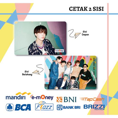 Jual KARTU EMONEY MANDIRI BCA BNI BRI BTS SUGA Map of The Soul - 2 SISI ...