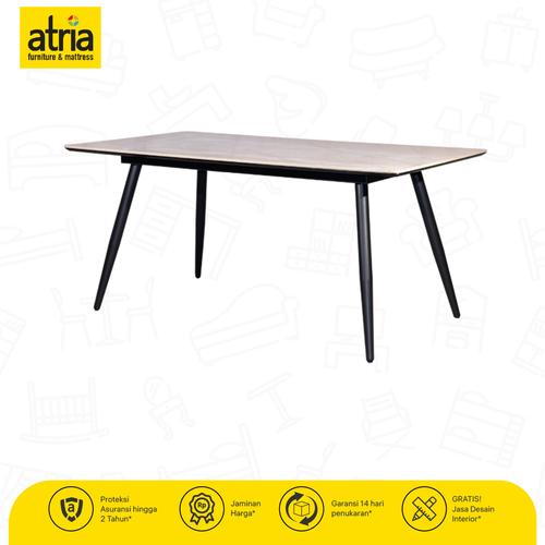 Promo Atria Meja Makan Sano Sintered Stone Grey Glossy 160X90X75cm ...