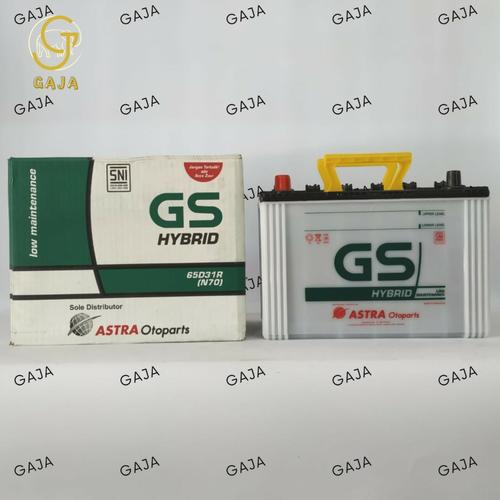 Jual Aki Mobil GS ASTRA Type GS HYBRID N70 / 65D31R 12 Volt 70 Ampere ...