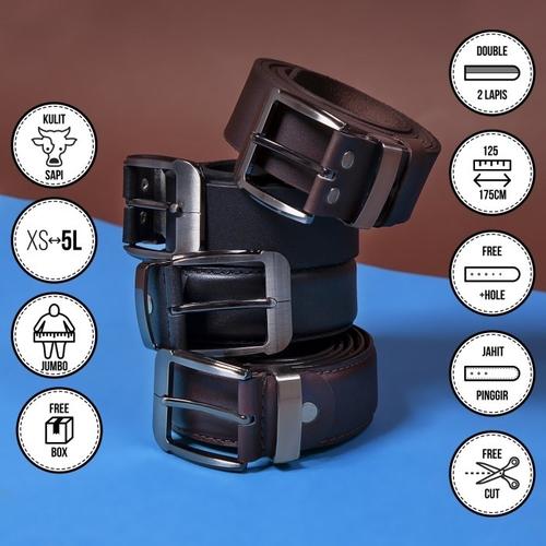 Jual GK Formal Belt - Sabuk Kulit Asli/Gesper Kulit Pria/Sabuk Formal ...