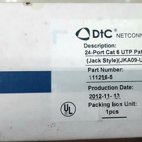 Jual DTC patch Panel 24 port cat6 Loaded patch panel cat 6 - Jakarta ...