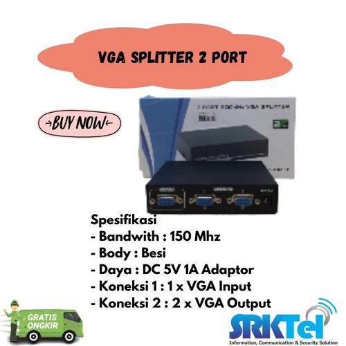 Jual VGA SPLITTER 1 X 2 || VGA SPLITTER 2 PORT || VGA 1 IN 2 OUT - Kota ...
