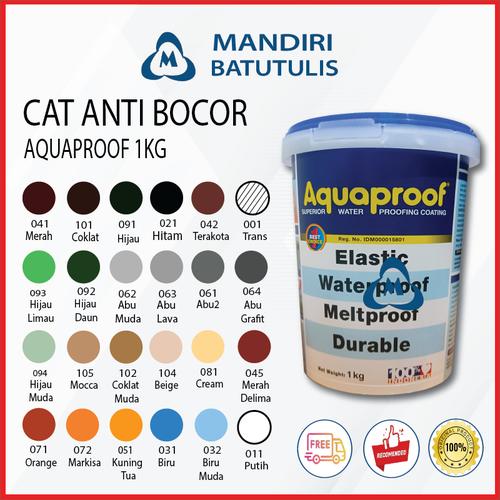 Jual Aquaproof Cat Pelapis Anti Bocor 1kg - Aqua Proof Abu Clear Putih ...