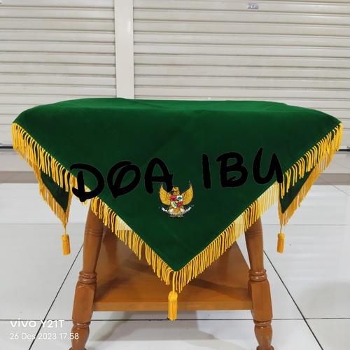 Jual alas baki paskibra alas baki upacara bendera pake rumbai warna ...