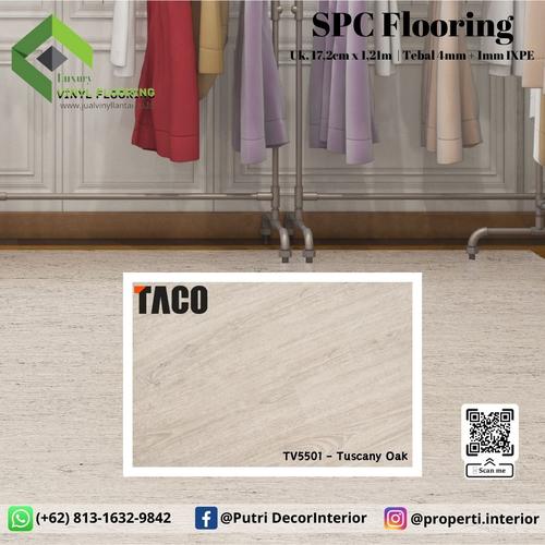 Jual lantai SPC Taco woodgrain TV5501-Tuscany Oak uk. 17,2cm x 121cm x ...