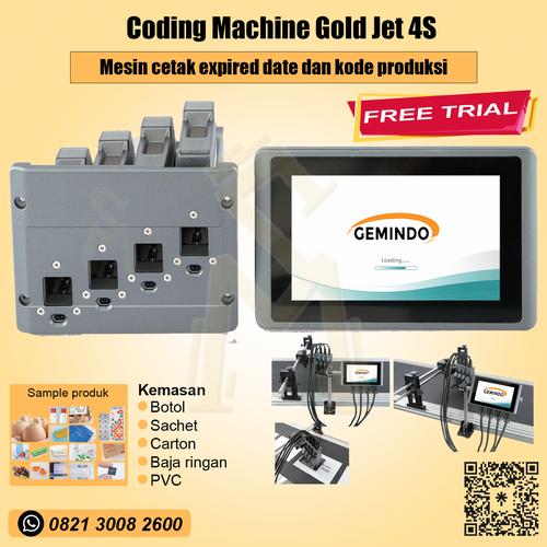 Jual Inkjet Printer Gold-Jet4S Mesin Cetak Kadaluarsa Barcode Kode ...
