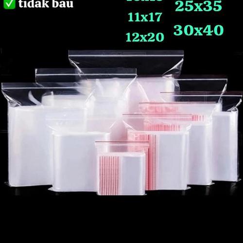 Jual PLASTIK KLIP ZIPLOCK BENING PREMIUM ISI 100 PCS TEBAL MURAH - 4X6 ...