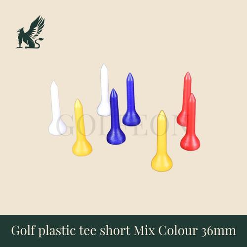 Promo Golf Plastic Tee Short Mix Colour 36mm-Golf Plastic Pendek Tahan ...