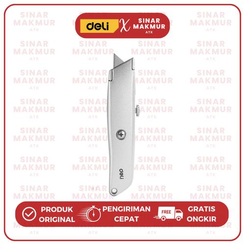 Jual Utility Knife/Cutter Aluminium SK5 Auto-lock Deli DL4260 (Pcs ...
