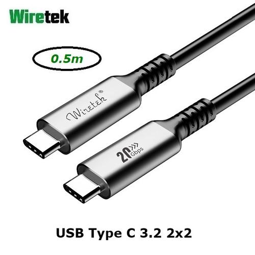 Jual Kabel USB 3.2 2x2 Type C Male to Male PD 100W 4K60Hz 20Gbps ...