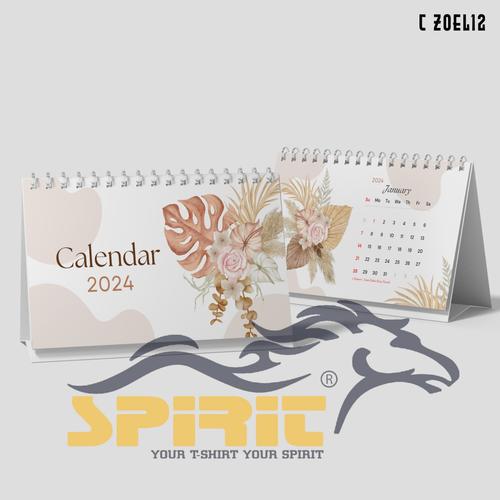 Jual kalender bunga estetik kalender meja bunga 2024 hiasan meja ...