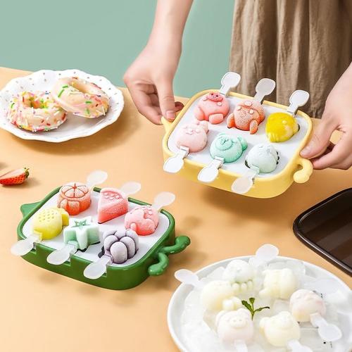 Jual Cetakan es krim 6stik bentuk buah dengan tutup ice cream moud ...