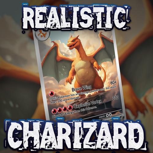 Jual KARTU POKEMON TCG HOLOGRAM ENGLISH VERSION REALISTIC CHARIZARD EX ...
