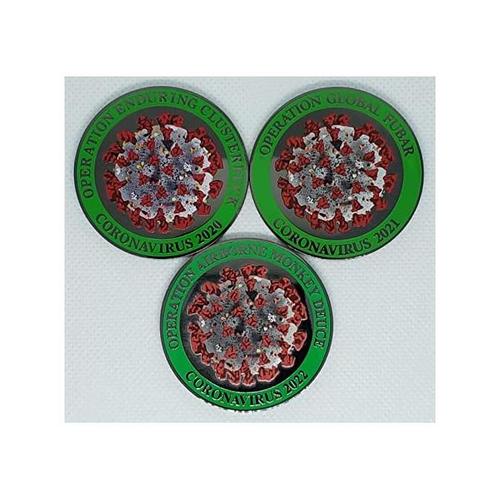 Jual Operation Enduring Cluster Set Of 3 Glowing Challenge Coins 2020 ...