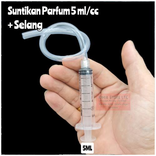 Jual SUNTIKAN PARFUM 5ML + SELANG / SUNTIKAN TINTA/PARFUM FREE SELANG ...