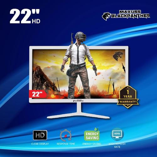 Jual LED MONITOR 22 INCH WHITE BLACK PANTHER GARANSI 1 TAHUN - Putih ...