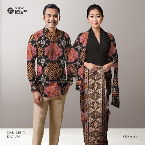 Promo Kain Batik Tulis Sarimbit Couple Katun Exclusive Suryo-Burung Abu ...