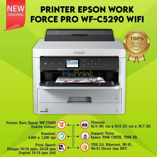 Jual EPSON WorkForce Pro WF C5290 WF-C5290 WF-C5390 WiFi Duplex Inkjet ...