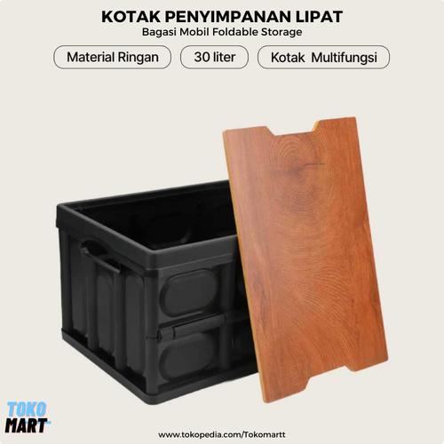 Promo Kotak Penyimpanan Storage Box Lipat 30L Folding Bagasi Container ...