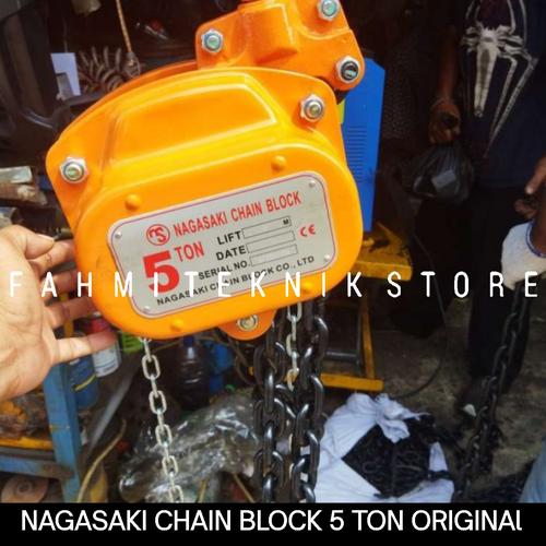 Jual Chain Block Nagasaki 5 Ton 5 Meter Hoist Rantai Takel Katrol ...