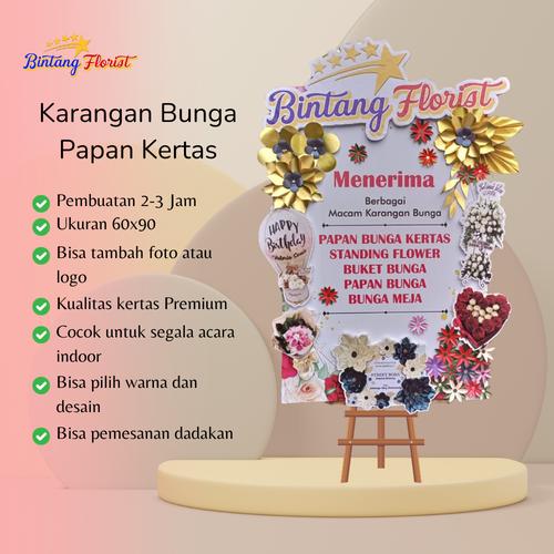 Jual Bunga Papan Kertas Jakarta|Papan Kertas|Papper Flower Board ...