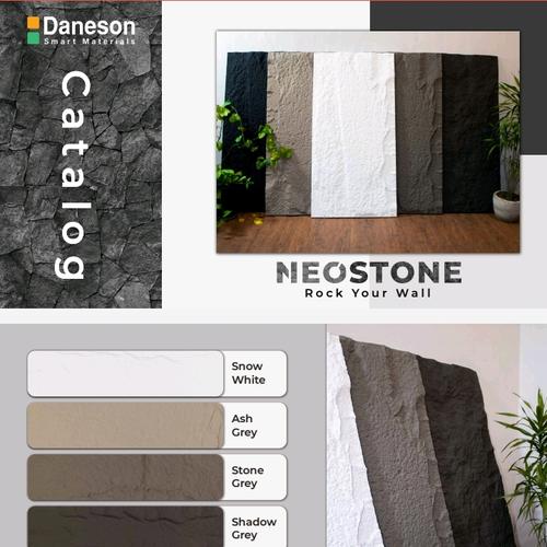 Jual pu stone wall panel batu alam neo stone dinding batu alam - ash ...
