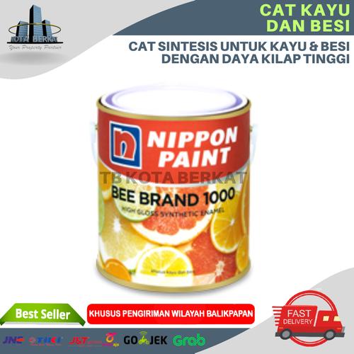 Jual BEE BRAND 1000 NIPPON PAINT CAT BESI DAN KAYU - NP666 MAT BLACK ...