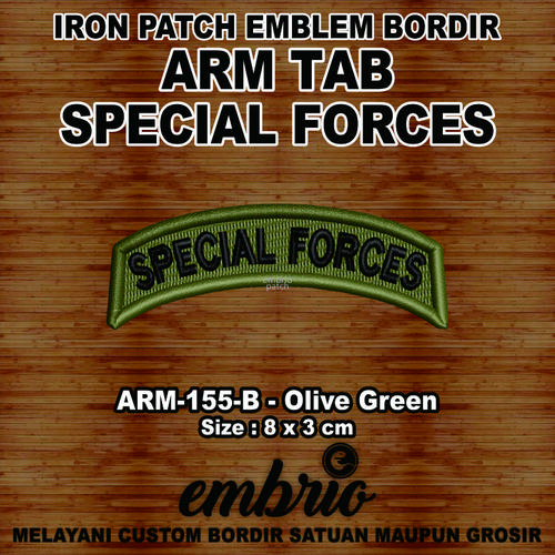 Jual ARM-155-B Arm Tab SPECIAL FORCES Patches Emblem Lengan us army ...