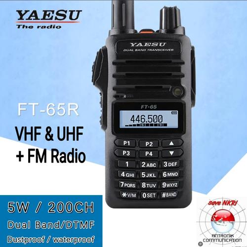 Jual HT Yaesu FT65 R Dualband VHF UHF YAESU FT-65R +FM Radio Bergaransi ...