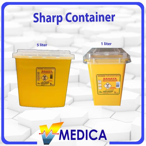 Jual Tong Sampah Medis / Sharp Container Stera - uk 5 liter - 1 LITER ...