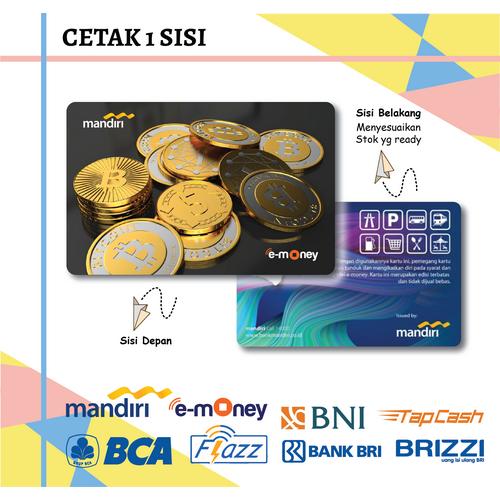 Jual KARTU EMONEY GAMBAR KOIN UANG LOGAM MANDIRI BCA BNI BRI - 1 SISI ...