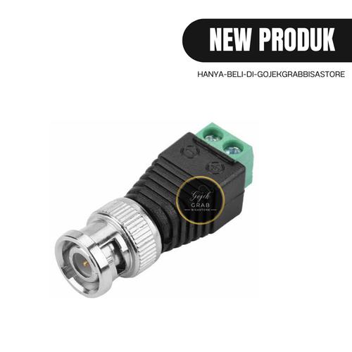 Jual Adapter Jack BNC Balun Video Konektor CCTV - Connector BNC Balun ...