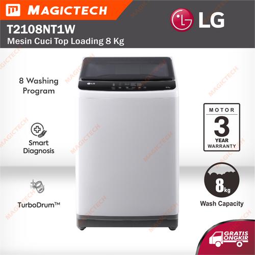 Jual MESIN CUCI LG 8 KG T2108NT1W TOP LOADING 1 TABUNG AUTOMATIC - Kota ...