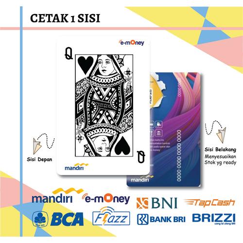 Jual E-Money Emoney Etoll BCA BRI BNI MANDIRI Kartu Queen Love - 1 SISI - BCA FLAZZ - Jakarta ...