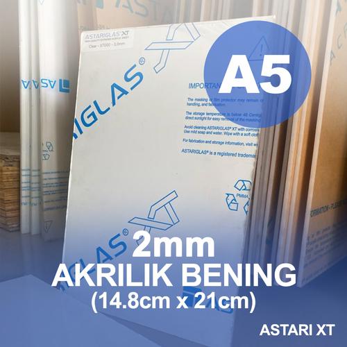 Jual Akrilik A5 2mm Bening Potongan 14.8cm x 21cm ASTARI XT Lembaran ...