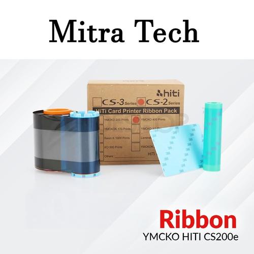 Jual RIBBON YMCKO ID CARD PRINTER HITI CS200E (400 PRINT ) ORIGINAL ...