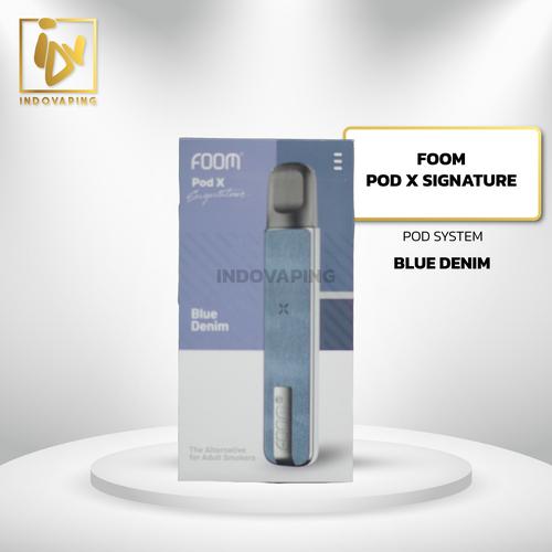 Jual Pod Vapor Vape - Foom Pod X Signature Kit 600mAh Blue Denim ...
