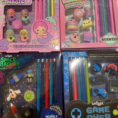 Jual Smiggle Eraser and Pencil Set/Pencil Smiggle/diner/space station ...