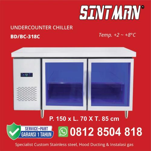 Jual Under counter chiller 2 pintu kaca static cooling - Kab. Bekasi - Gerai Mesin Jakarta ...
