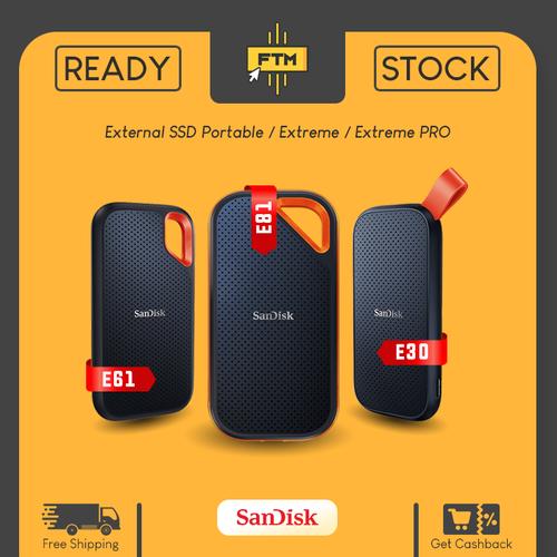 Jual SanDisk 4TB 2TB 1TB 500GB 480GB SSD Portable / Extreme / Extreme PRO - E30 480GB 520MB ...