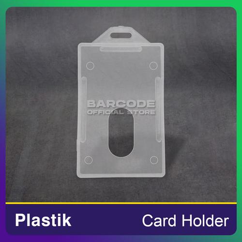 Jual Case Plastik Kartu PVC ID Card Holder Casing Frame Transparan ...