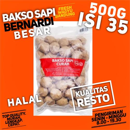 Jual BERNARDI BAKSO SAPI BESAR CURAH BASO HALAL ISI 35 PREMIUM - Kota ...