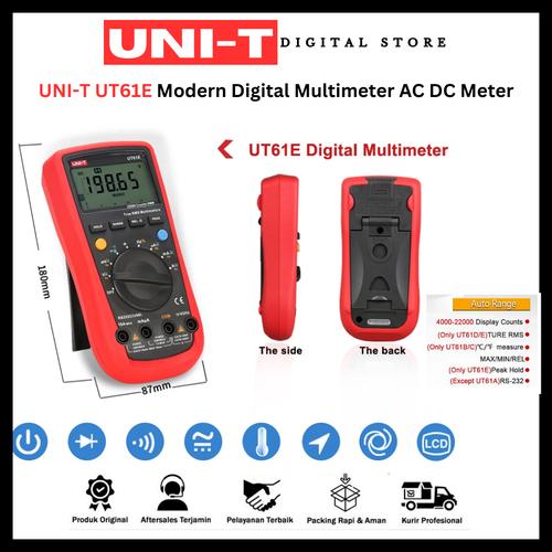 Jual UNI-T UT61E Modern Digital Multimeter AC DC Meter SKU 2.002.0188 - Kota Tangerang - UNI-T ...
