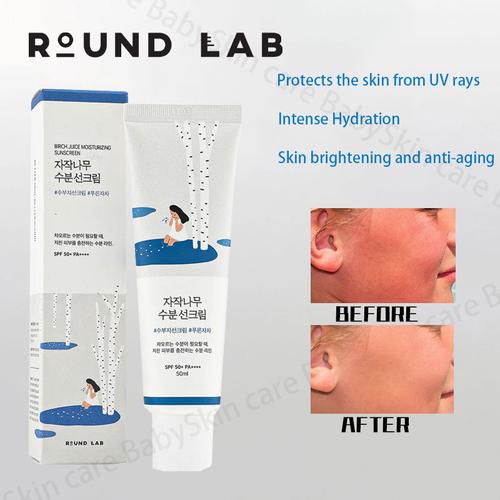 Promo ROUND LAB Sunscreen Moisturizing Sun Cream SPF 50+ PA++++ 50ml ...