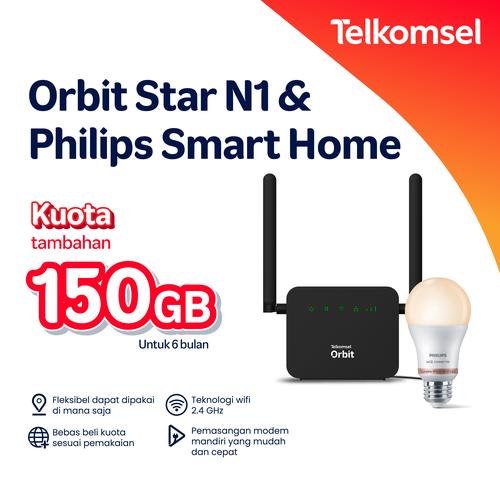 Promo Telkomsel Orbit Star N1 Bundling Philips Smart Home Devices Package 2 Cicil 0% 3x ...