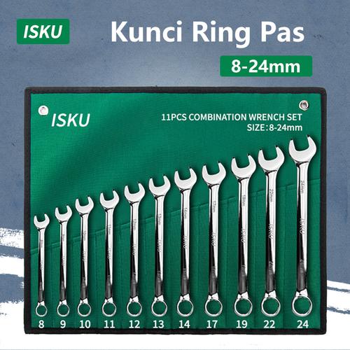 Jual ISKU Mirror Torx Wrench Set Kunci Pas Kombinasi Kunci Pas 8-24mm 1 ...